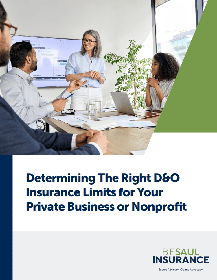 Determining The Right D&O Insurance Limits | B. F. Saul Insurance